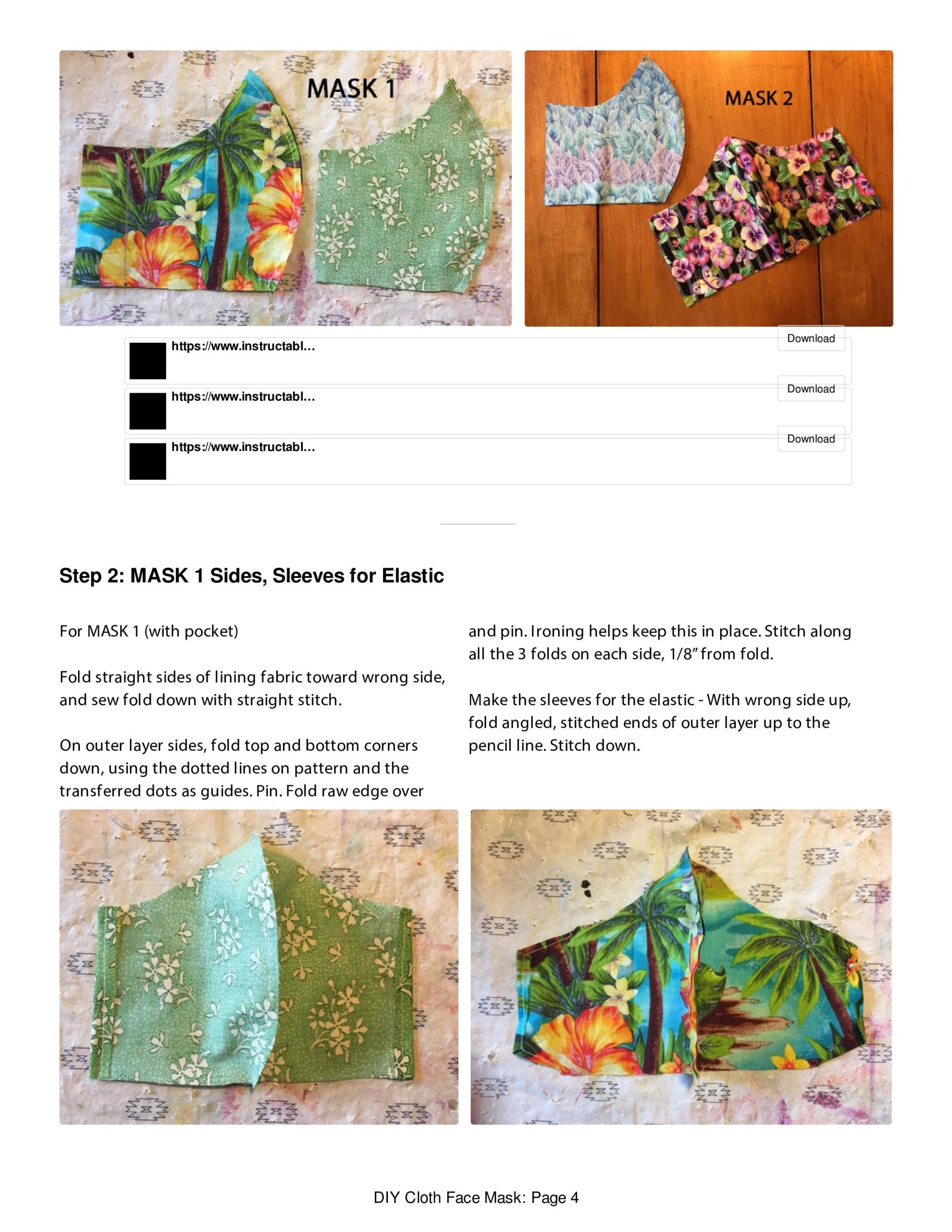 DIY cloth face mask | Sculley Family