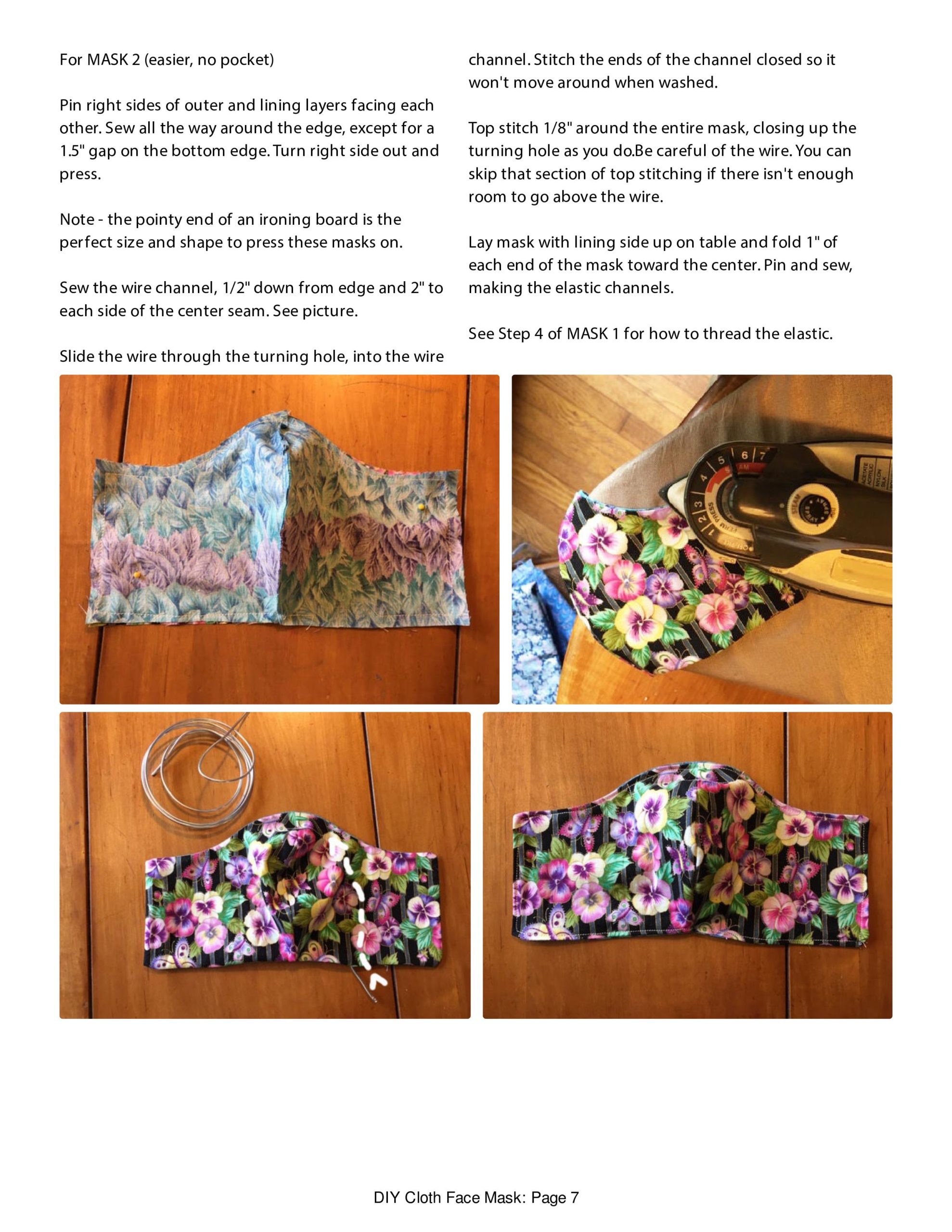 DIY cloth face mask | Sculley Family