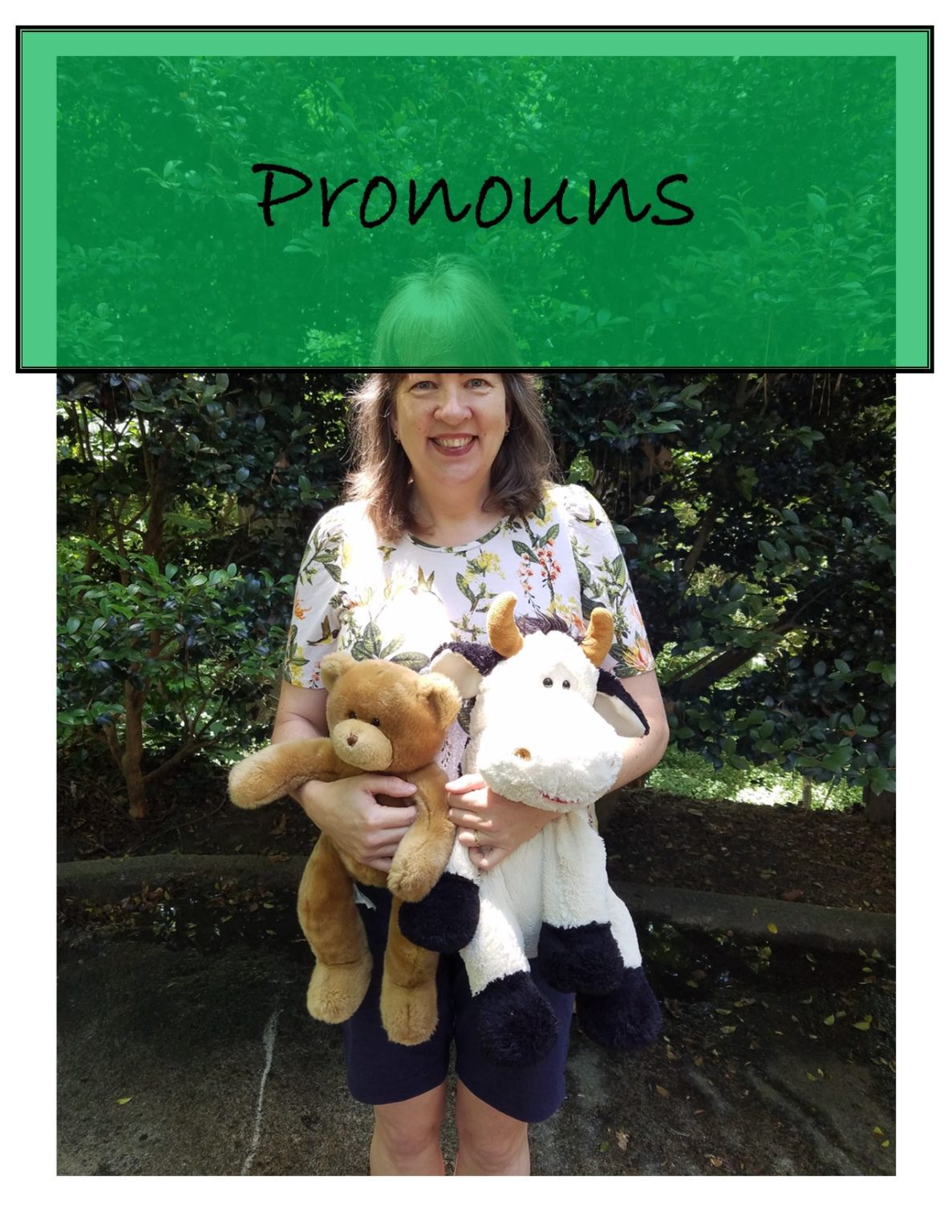 Pronouns title page | Sculley Family