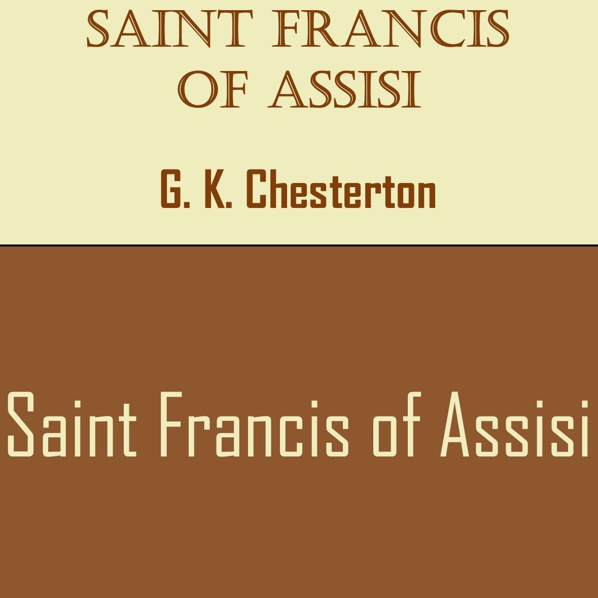 Saint Francis of Assisi book title | Sculley Family